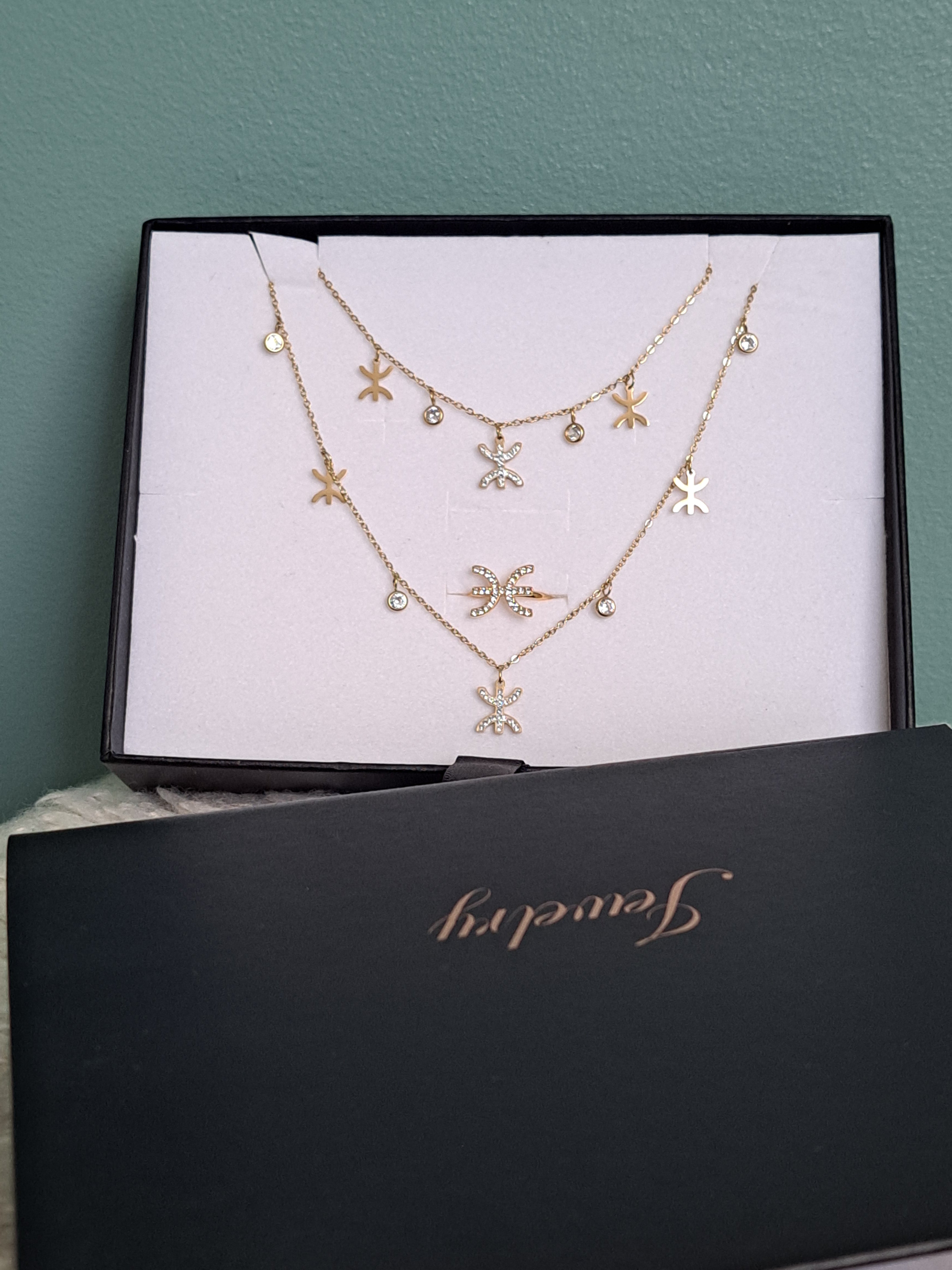 Coffret amazigh 3 pièces "Strass" – Sofia élégance